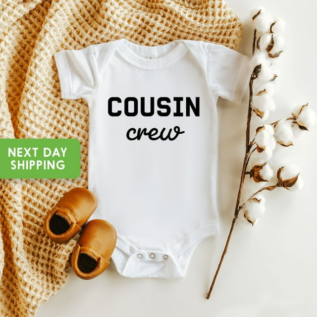 Baby Bodysuit BELLA CANVAS Pregnancy Reval Onesie, Cousin Crew Onesie, Cousin Crew Onesie Or T ...