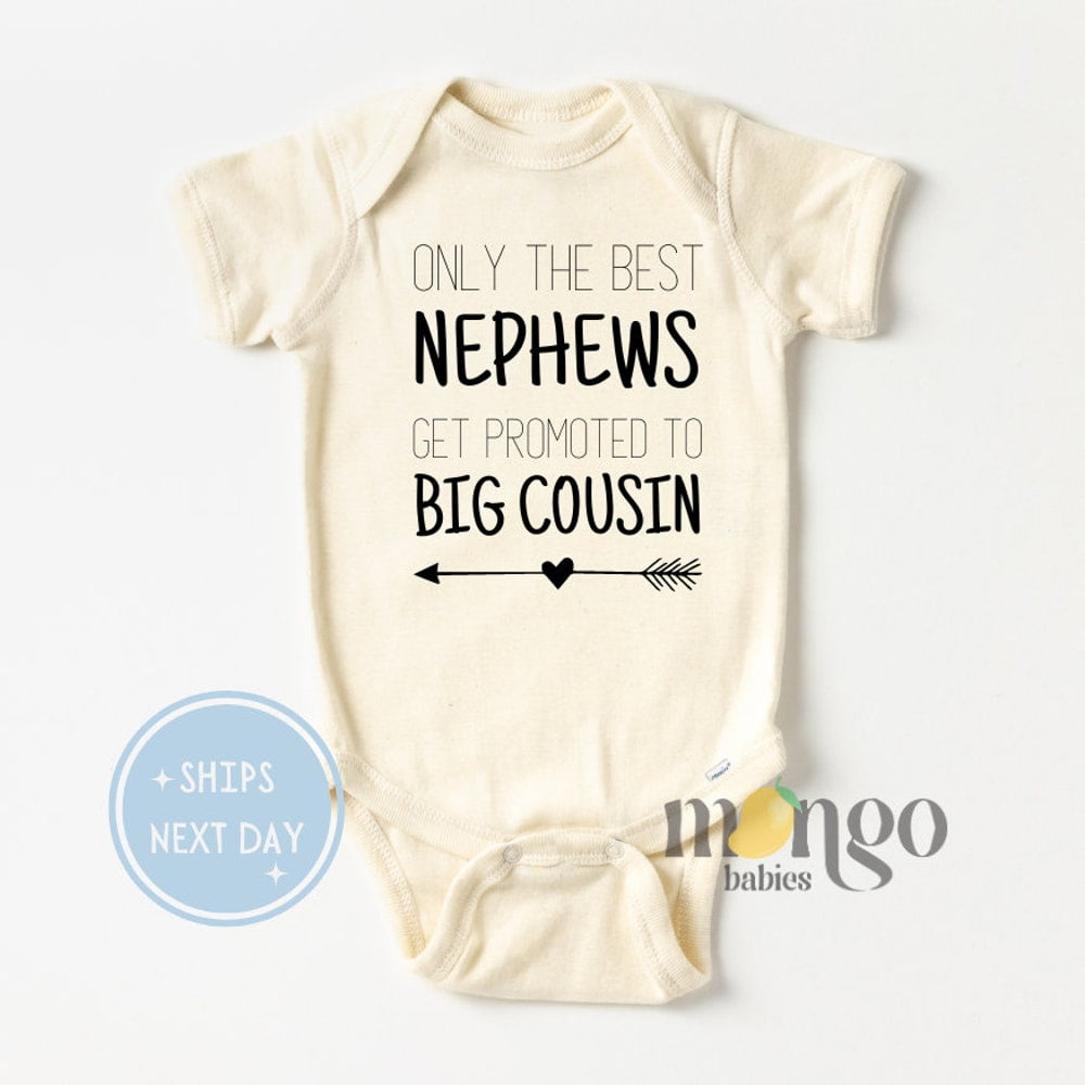 Baby Bodysuit BELLA CANVAS Promoted To Big Cousin Baby Onesies Baby Gift For Baby Shower Gift ...