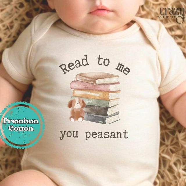 Baby Bodysuit BELLA CANVAS Read To Me You Peasant Baby Onesie, Baby Reader Bodysuit For Newborn ...