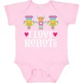 Baby Bodysuit BELLA CANVAS Robotics I Love Robots Baby Bodysuit Cute ...