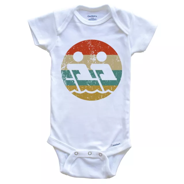 Baby Bodysuit BELLA CANVAS Rowing Vintage Retro Style Crew Circle Icon ...
