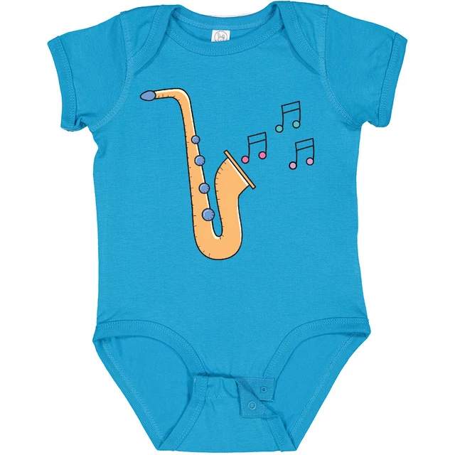 Baby Bodysuit BELLA CANVAS Saxophone Player Music Baby Bodysuit ...
