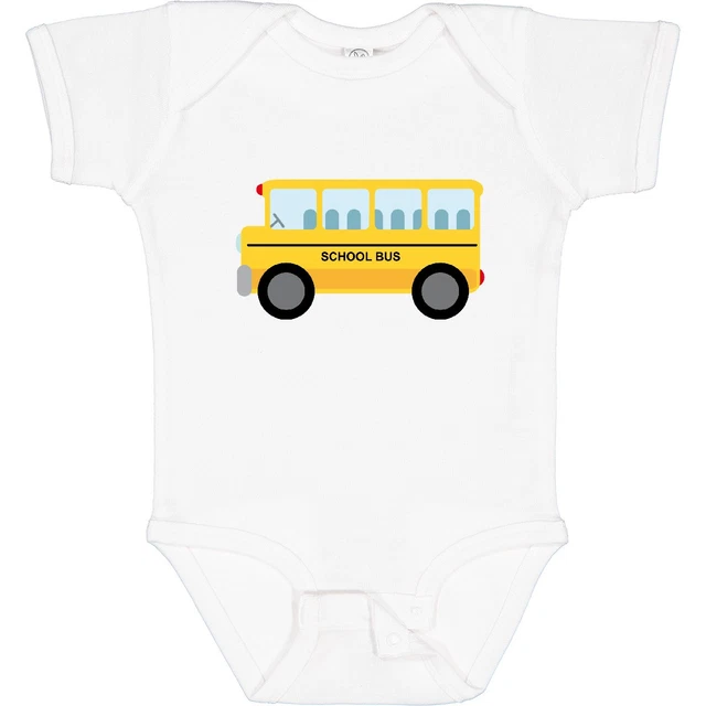 Baby Bodysuit BELLA CANVAS School Bus Baby Bodysuit Back To Elementary ...