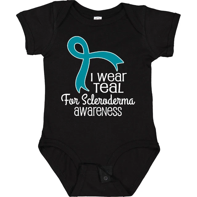 Baby Bodysuit BELLA CANVAS Scleroderma Teal Ribbon Awareness Infant ...