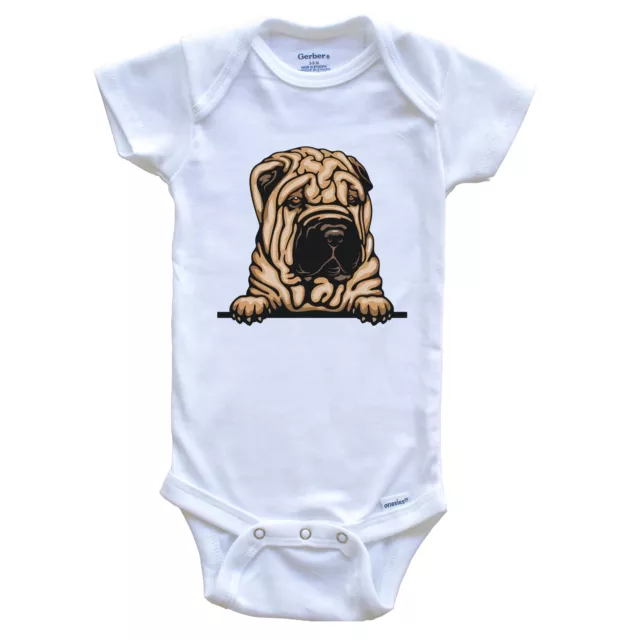 Baby Bodysuit BELLA CANVAS Shar Pei Dog Breed Cute One Piece Baby ...
