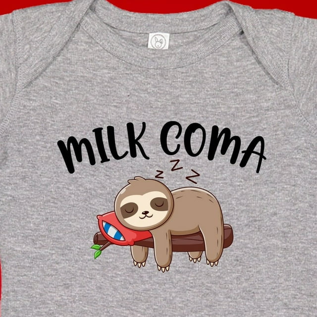 Baby Bodysuit BELLA CANVAS Sloth Baby Bodysuit, Milk Coma Newborn, Cute ...