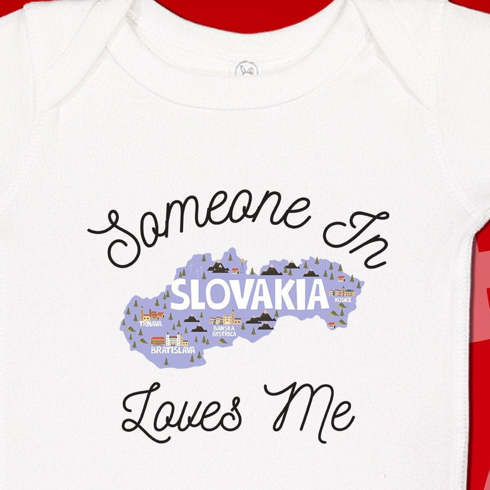 Baby Bodysuit BELLA CANVAS Slovakia Baby Gift, Slovak Baby Bodysuit ...
