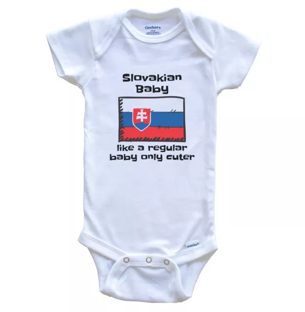Baby Bodysuit BELLA CANVAS Slovakian Baby Like A Regular Baby Only ...