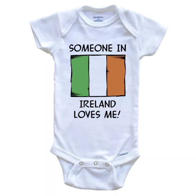 Baby Bodysuit BELLA CANVAS Someone In Ireland Loves Me Irish Flag One ...