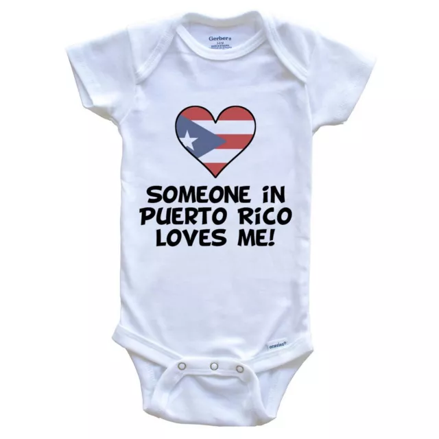 Baby Bodysuit BELLA CANVAS Someone In Puerto Rico Loves Me Puerto Rican ...