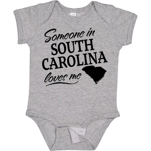 Baby Bodysuit BELLA CANVAS Someone In South Carolina Loves Me Baby Bodysuit State Home Family ...