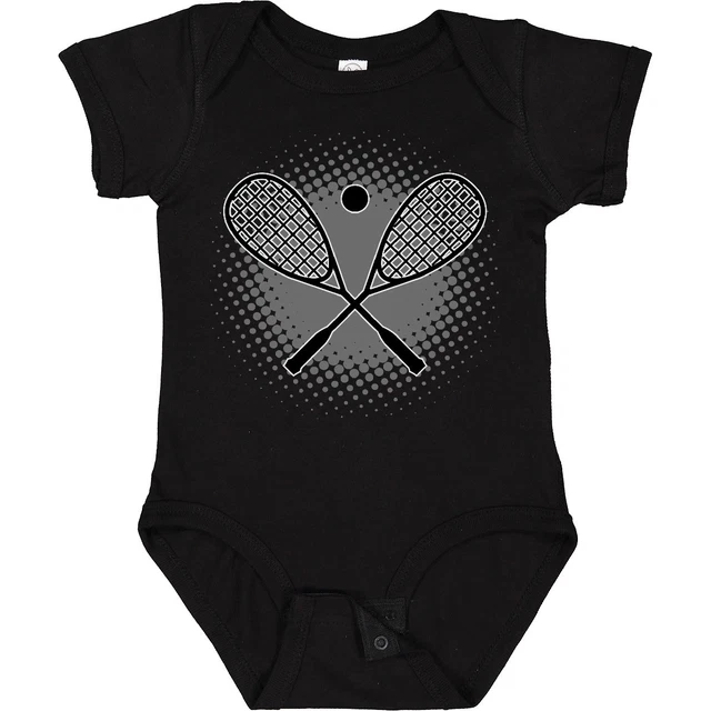 Baby Bodysuit BELLA CANVAS Squash Sport Rackets And Ball Infant Creeper ...