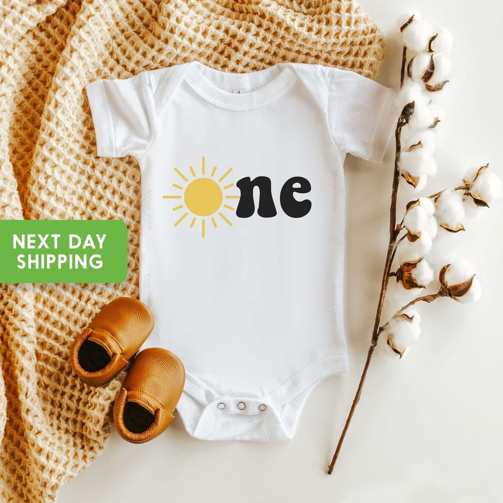 Baby Bodysuit BELLA CANVAS Sun Birthday Baby Onesie, My First Trip Around The Sun Onesie, First ...