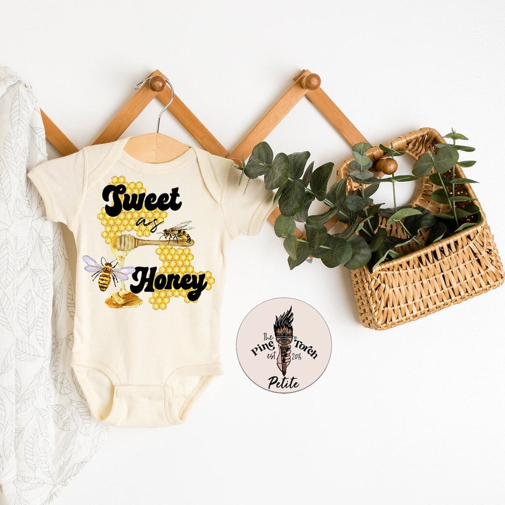 Baby Bodysuit BELLA CANVAS Sweet As Honey Bee Bodysuit, Bee Bodysuit ...