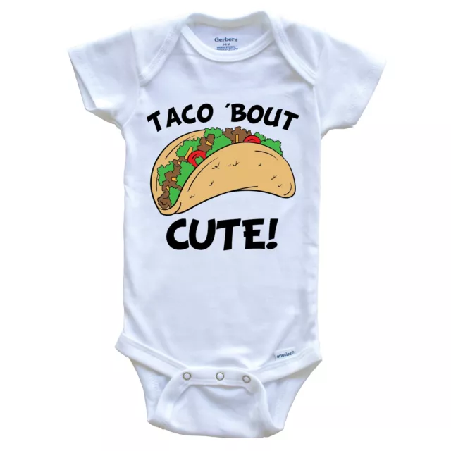 Baby Bodysuit BELLA CANVAS Taco Bout Cute Funny Taco Bodysuit One Baby Bodysuit - Walmart.com