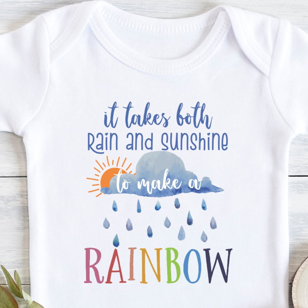 Baby Bodysuit BELLA CANVAS It Takes Both Rain And Shine To Make A ...