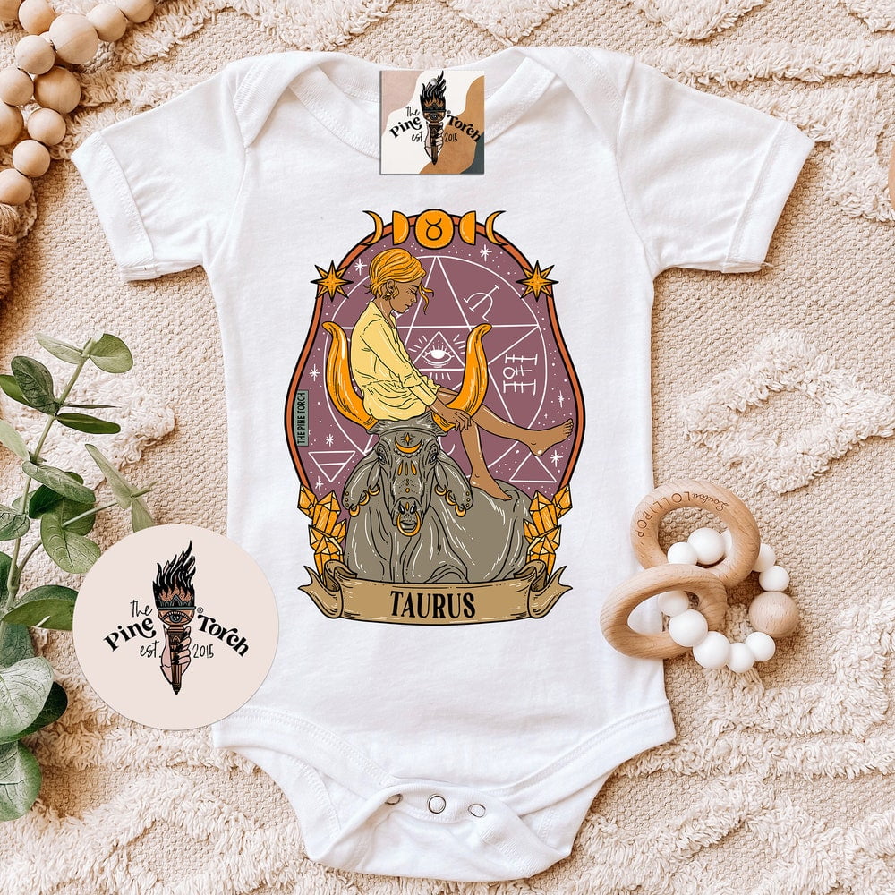 Baby Bodysuit BELLA CANVAS Taurus Zodiac Bodysuit, Taurus Baby Tee, Taurus Zodiac Baby Gift ...