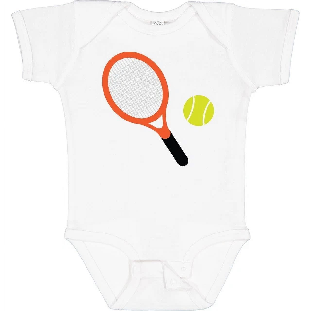 Baby Bodysuit BELLA CANVAS Tennis Racket And Ball Baby Bodysuit Sports ...