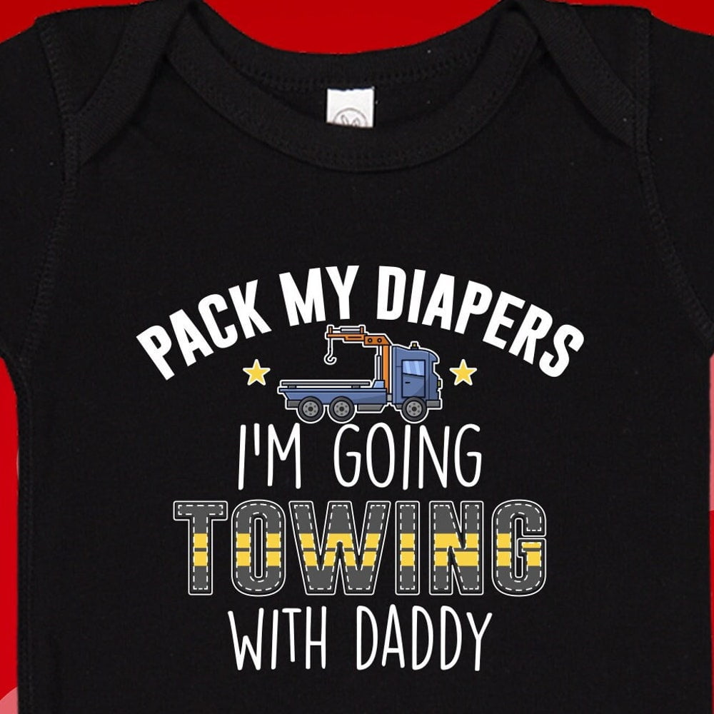 Baby Bodysuit BELLA CANVAS Tow Truck Baby Bodysuit Or Kids Shirt ...