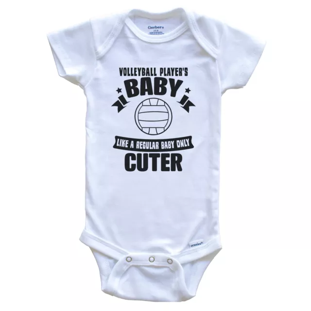 Baby Bodysuit BELLA CANVAS Volleyball Player'S Baby Like A Regular Baby ...