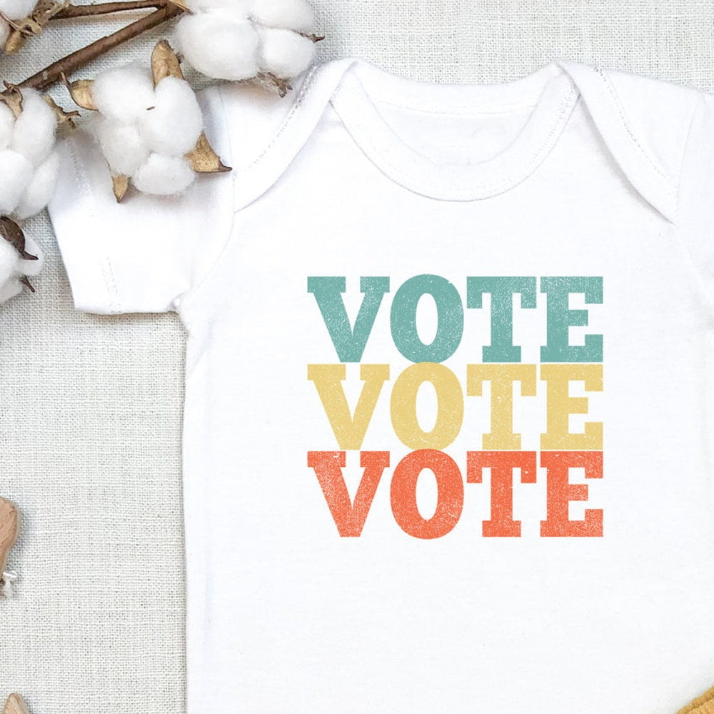 Baby Bodysuit BELLA CANVAS Vote Vote Vote, Baby, Baby Clothes, Baby Boy ...