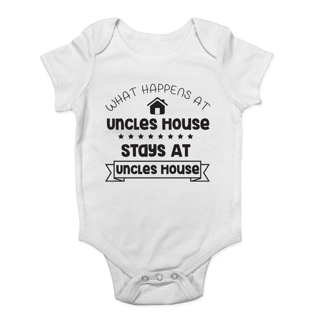 Baby Bodysuit BELLA CANVAS What Happens At Uncle'S House Stays At Uncle ...