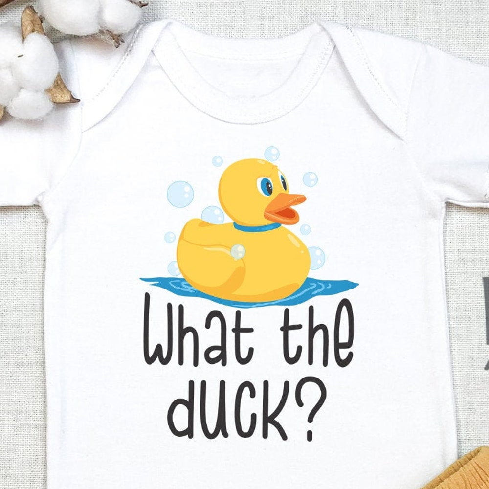Baby Bodysuit BELLA CANVAS What The Duck, Funny S, Rubber Duck, Animal ...
