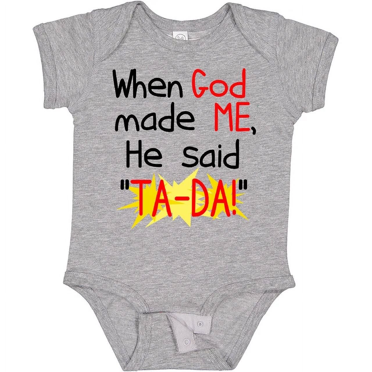 Baby Bodysuit BELLA CANVAS When God Made Me Baby Bodysuit Christian ...