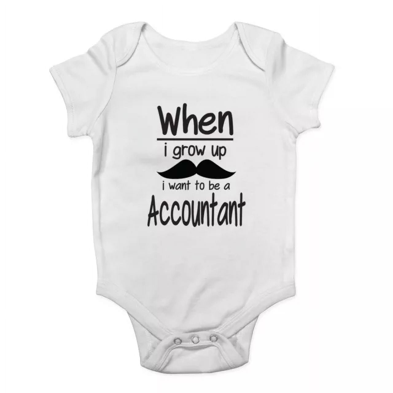 Baby Bodysuit BELLA CANVAS When I Grow Up I Want To Be A Accountant ...