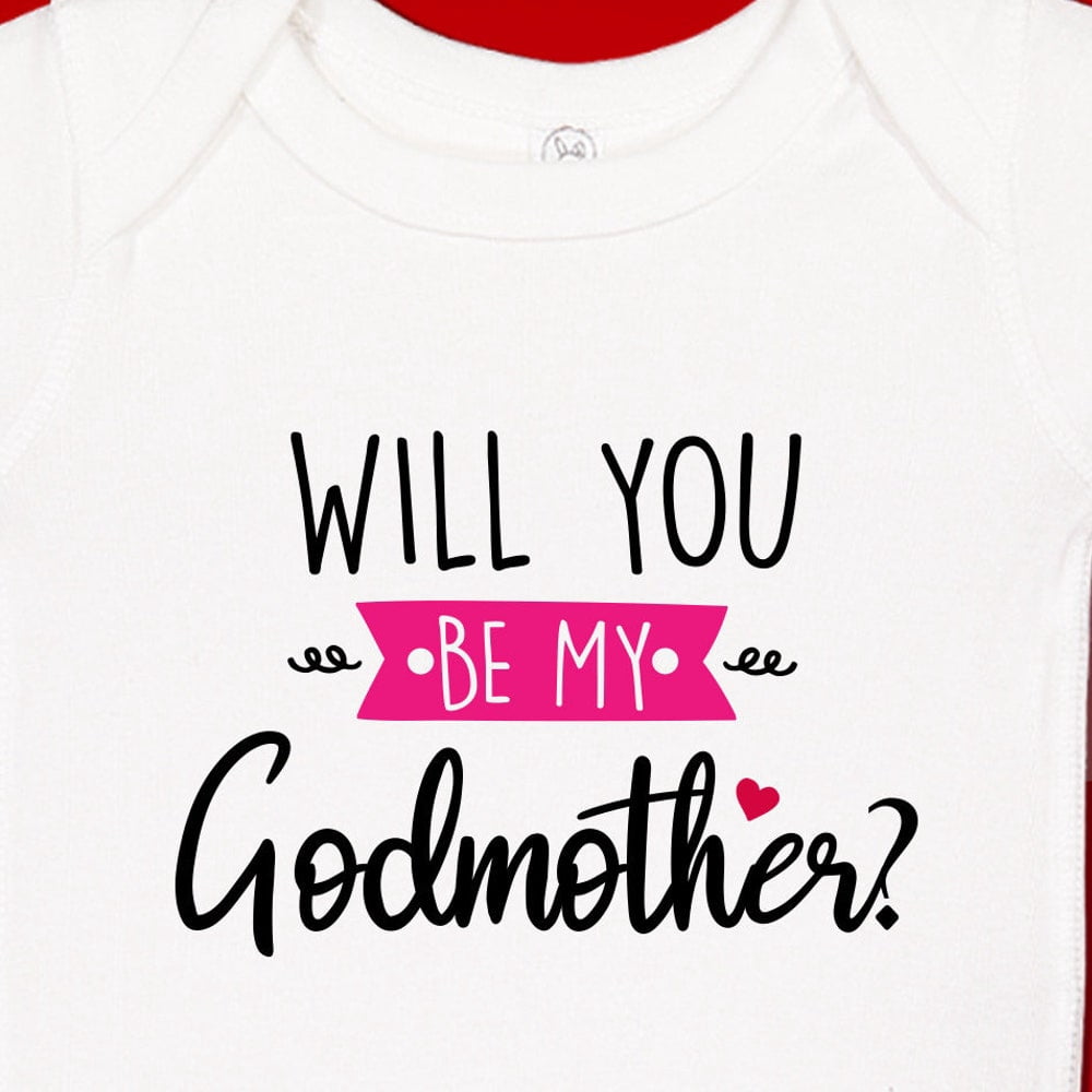 Baby Bodysuit BELLA CANVAS Will You Be My Godmother Proposal Gift From ...