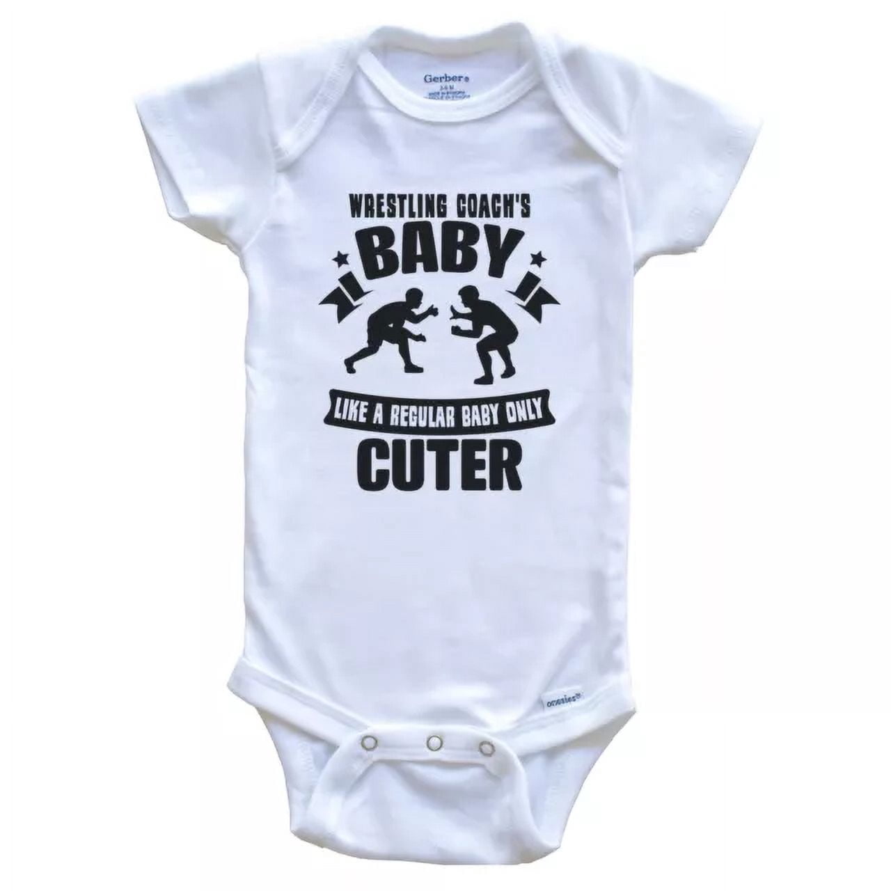 Baby Bodysuit BELLA CANVAS Wrestling Coach'S Baby Like A Regular Baby ...