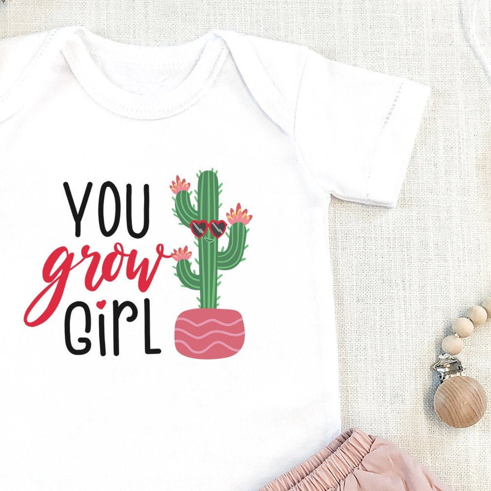 Baby Bodysuit BELLA CANVAS You Grow Girl, Cute Niece Baby Shower Gift ...