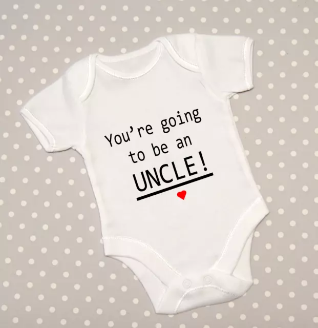 Baby Bodysuit BELLA CANVAS You'Re Going To Be An Uncle! Baby Grow ...