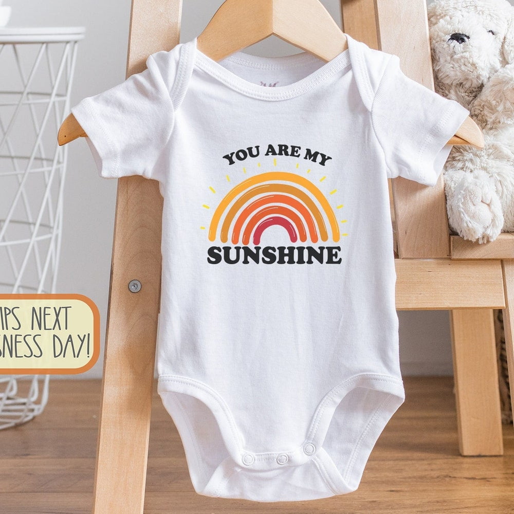 Baby Bodysuit BELLA CANVAS You Are My Sunshine Baby Gift, Cute Spring ...