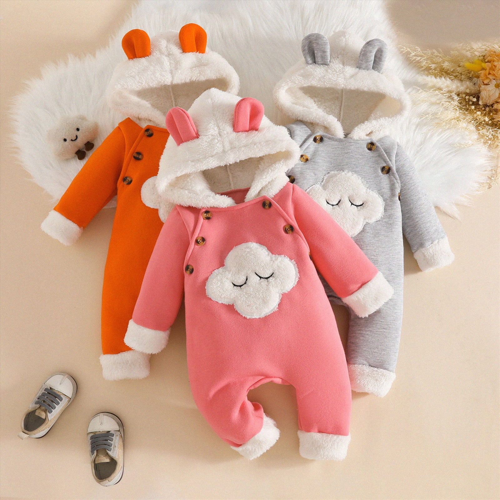 Baby Bodysuit Cotton,Ultra Soft Breathable Newborn Bodysuits 6-12 ...
