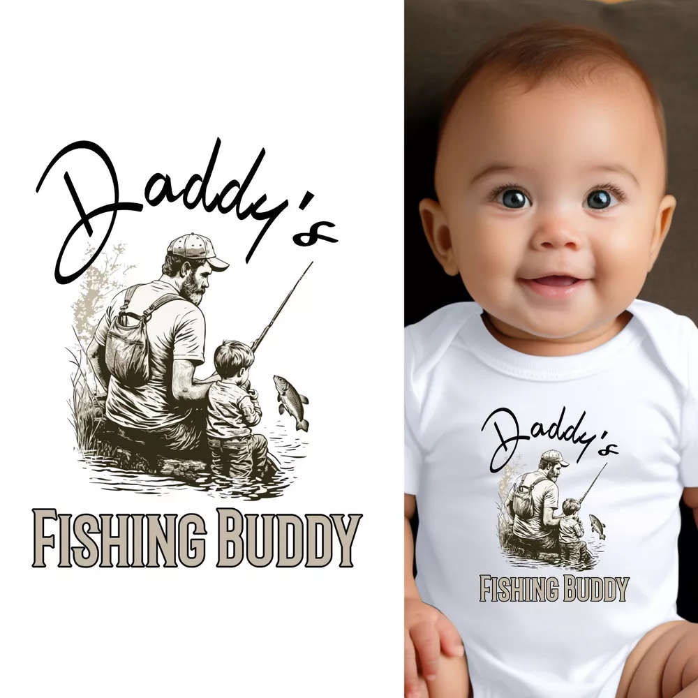 Baby Bodysuit - Daddy'S Fishing Buddy Baby Clothes For Infant Boys And ...