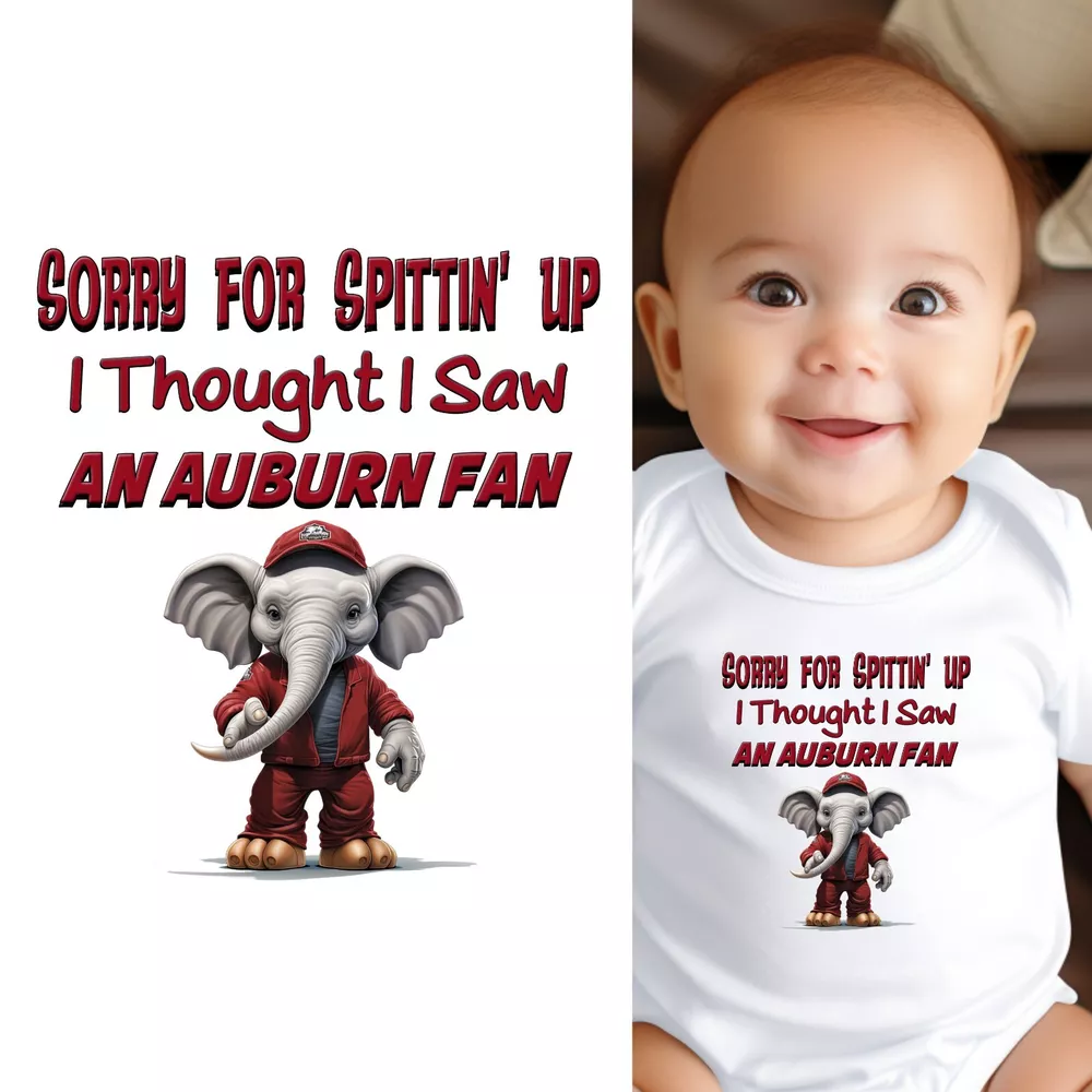 Baby Bodysuit - I Thought I Saw An Auburn Fan Baby Clothes Infant ...
