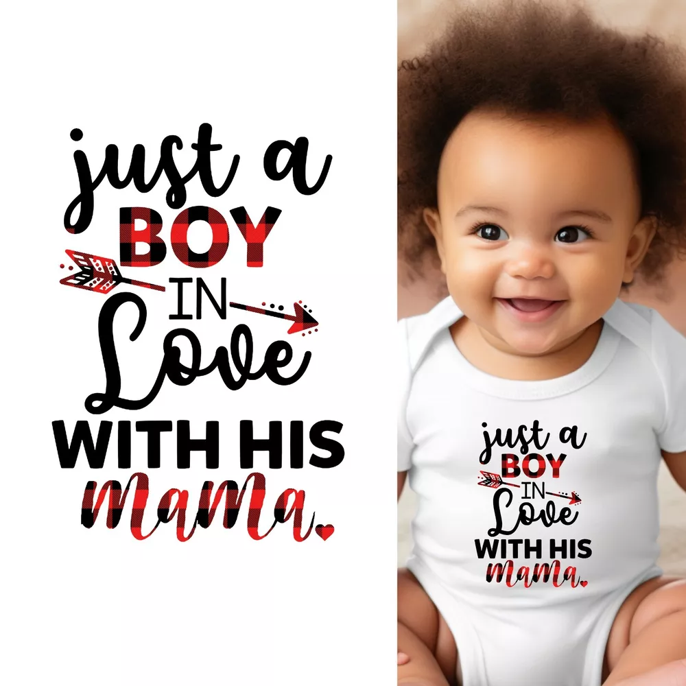Baby Bodysuit - Just A Boy In Love With His Mama Baby Clothes For ...