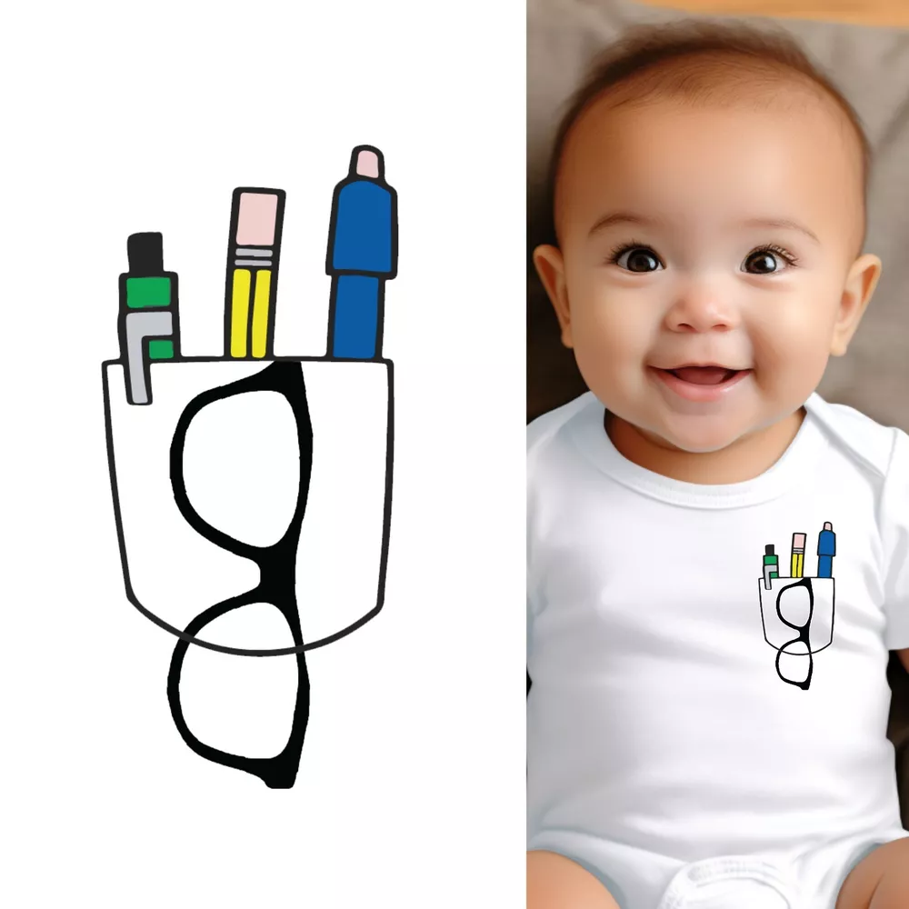 Baby Bodysuit - Nerdy Pocket Protector Baby Clothes For Infant Boys And ...