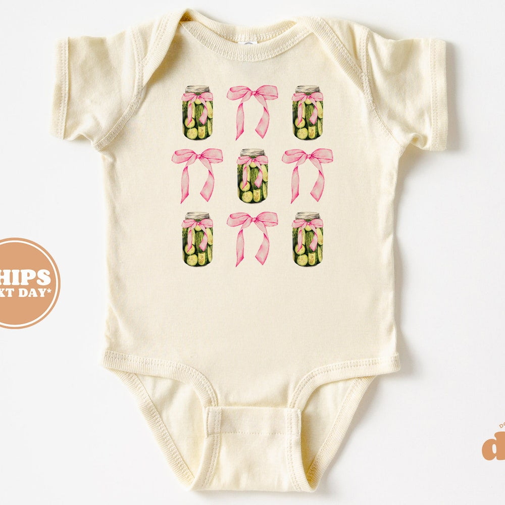 Baby Bodysuit, Pickle Jars With Ribbons Retro Shirts & Bodysuit, Retro ...