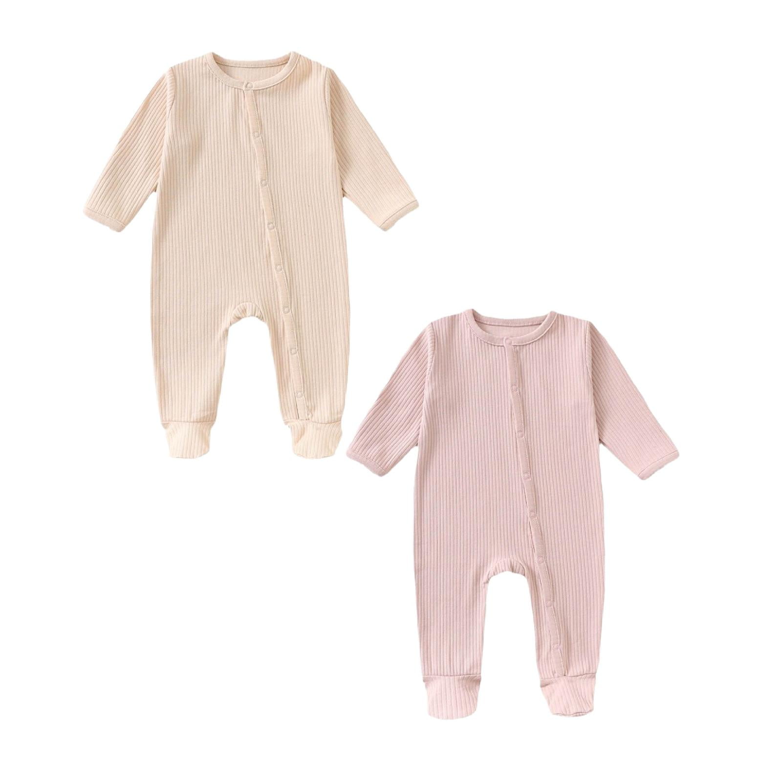 Baby Bodysuit Summer Outfit Base Onesie Pajamas Comfort Long Sleeves ...