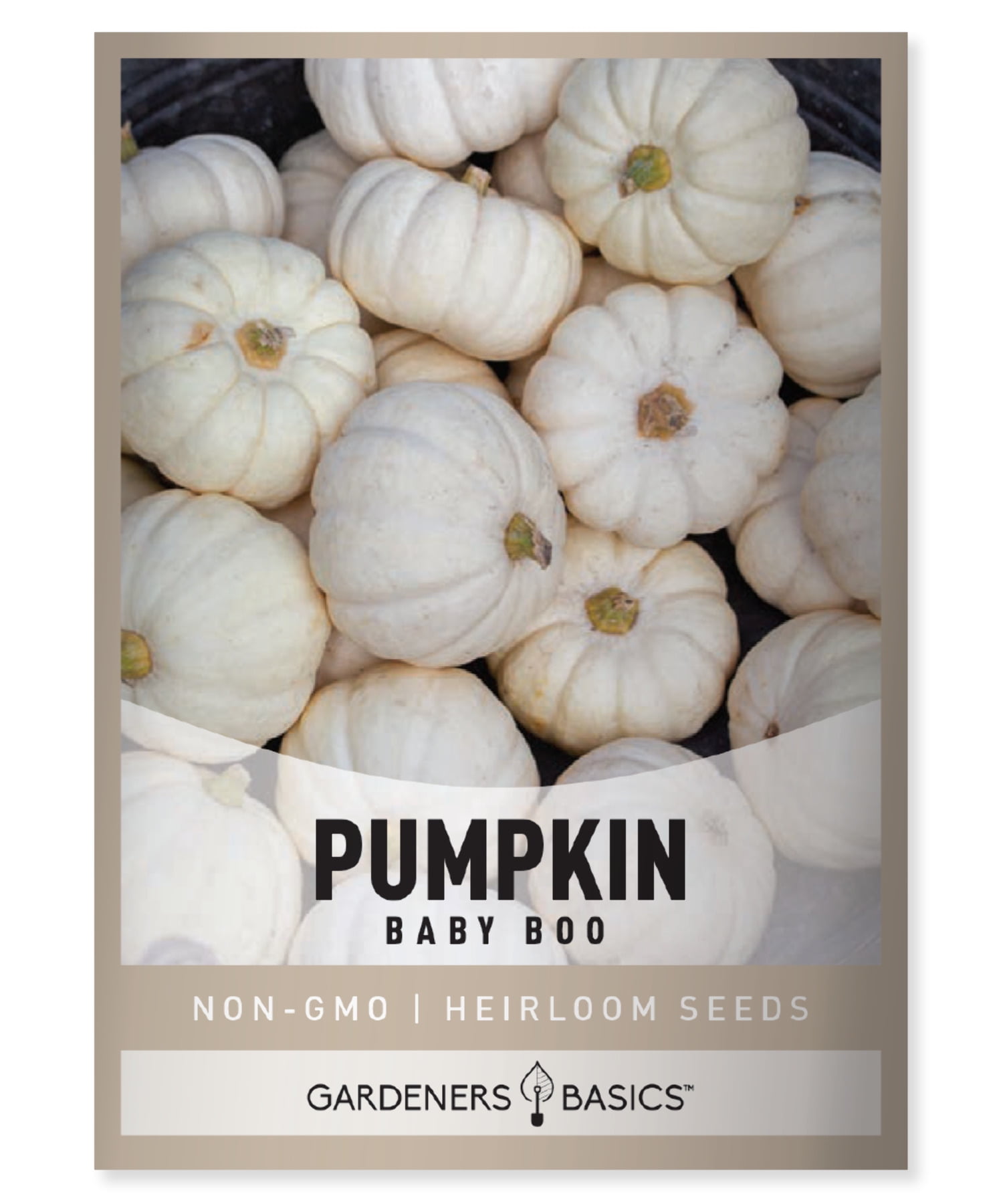 Gardeners Basics Baby Boo Pumpkin Seeds, Heirloom, Open-Pollinated ...