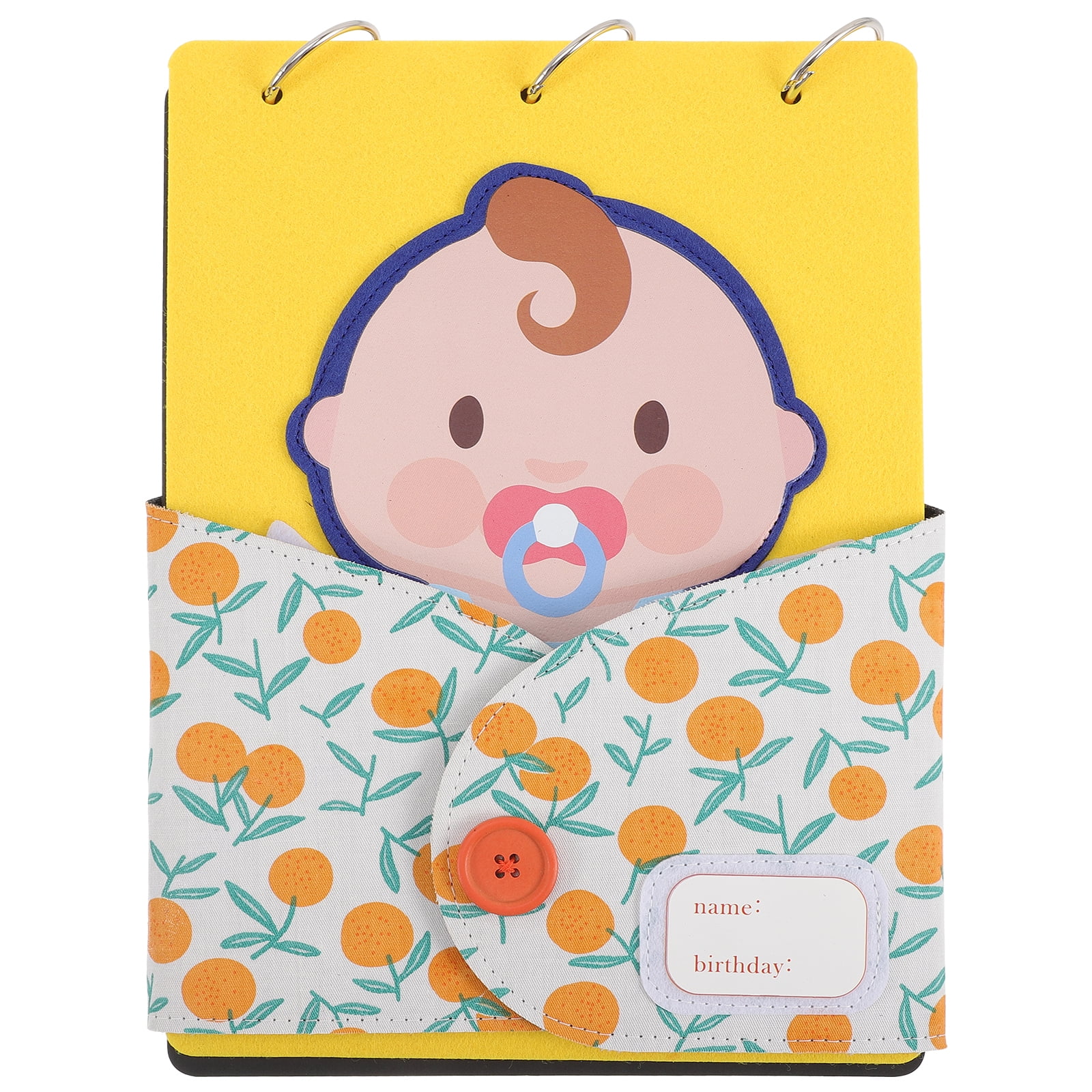 Baby Book Infant Photo Albums Photobook First Time Parents Plastic Felt ...