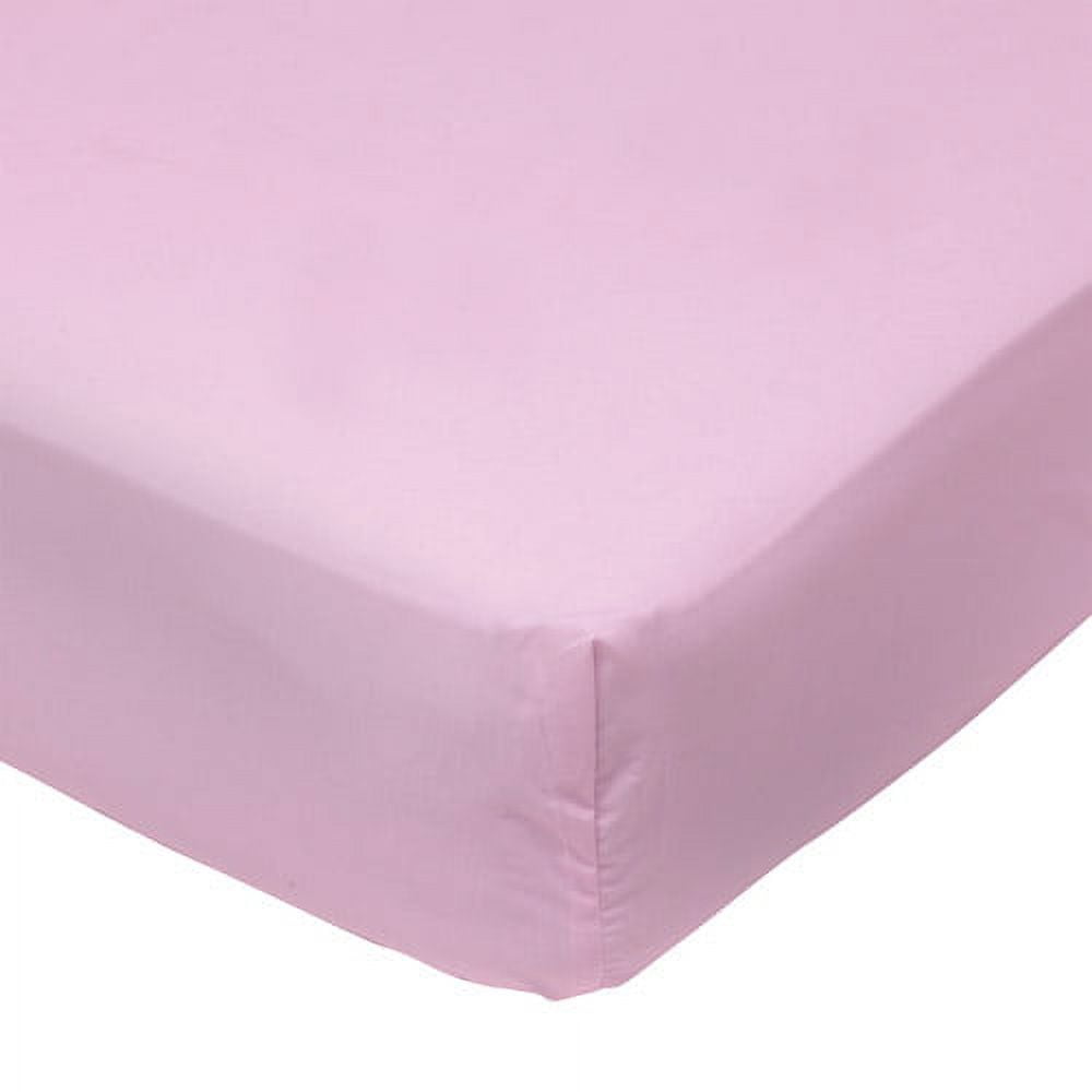 Baby Boom - Mix 'N Match Solid Fitted Crib Sheet, Pink - Walmart.com