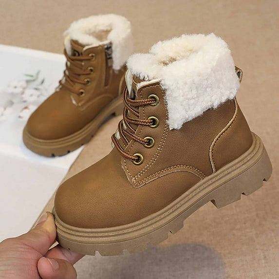 Baby Booties,Boys Boots Winter Classic Warm Thickened Leather for ...