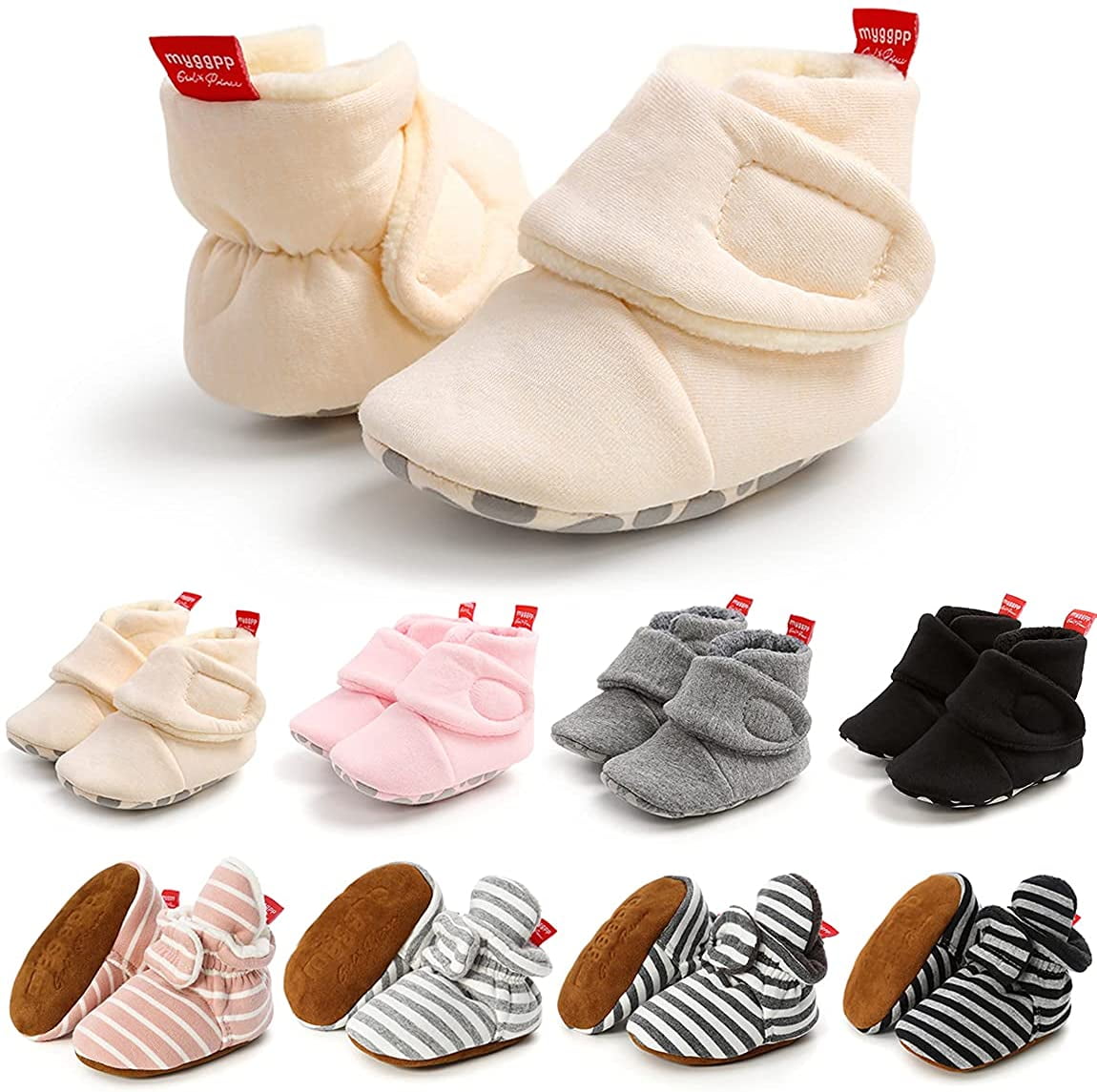 Baby Booties Infant Newborn Boys Girls Slippers Warm Crib Sock Shoes ...