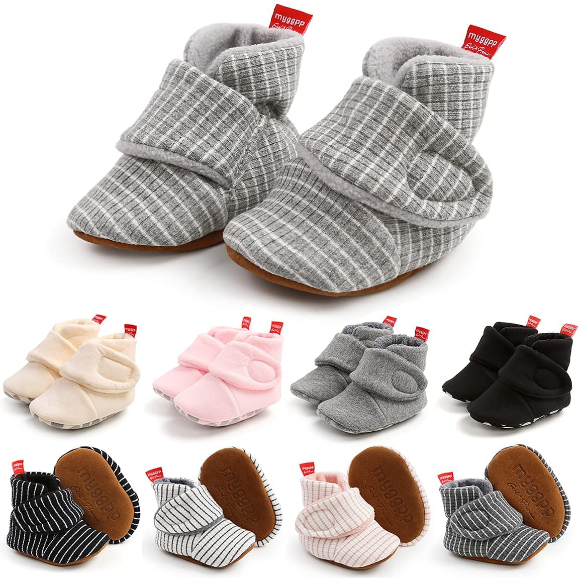 Baby Booties Infant Newborn Boys Girls Slippers Warm Crib Sock Shoes ...