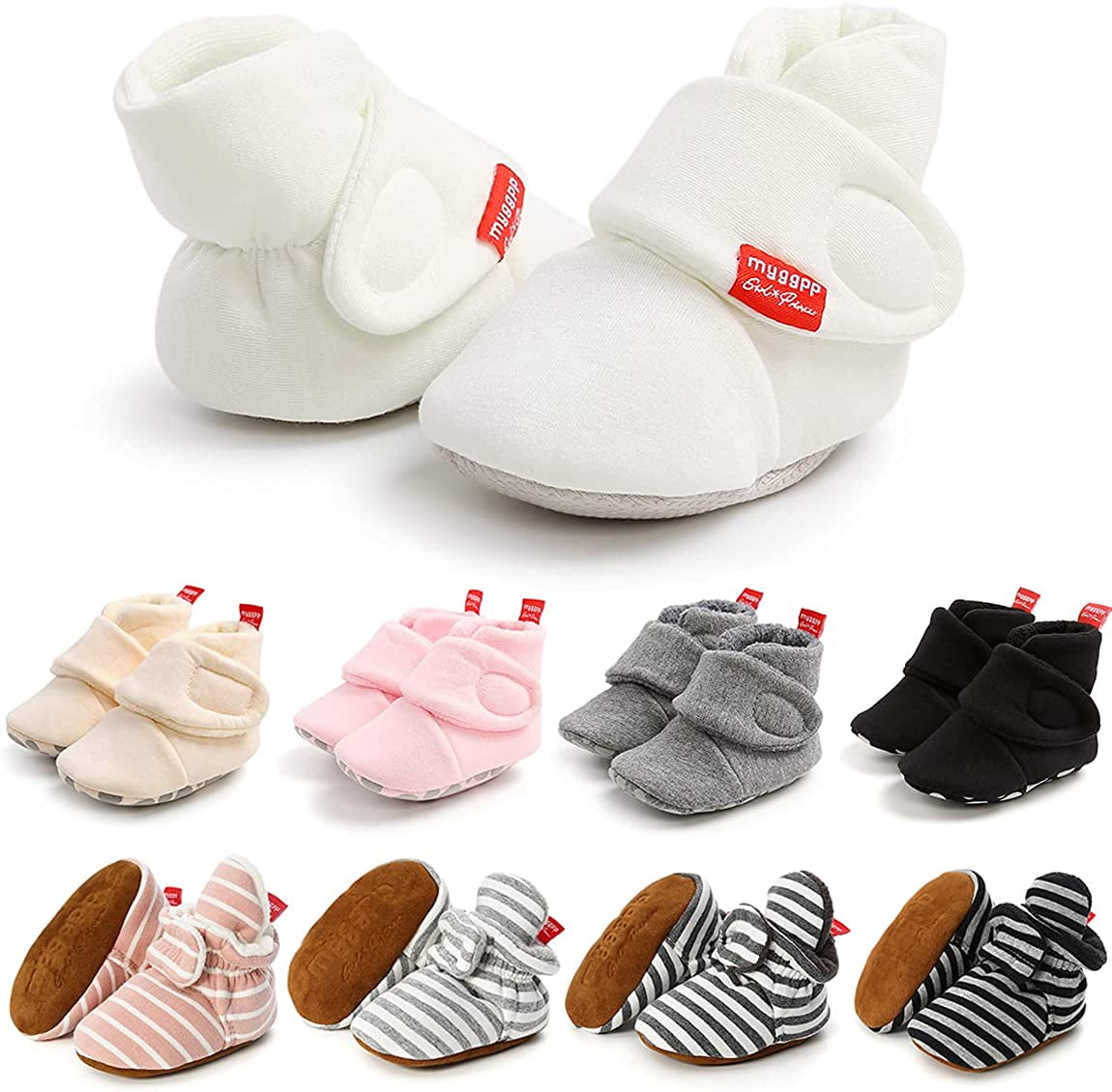 Baby Booties Infant Newborn Boys Girls Slippers Warm Crib Sock Shoes ...