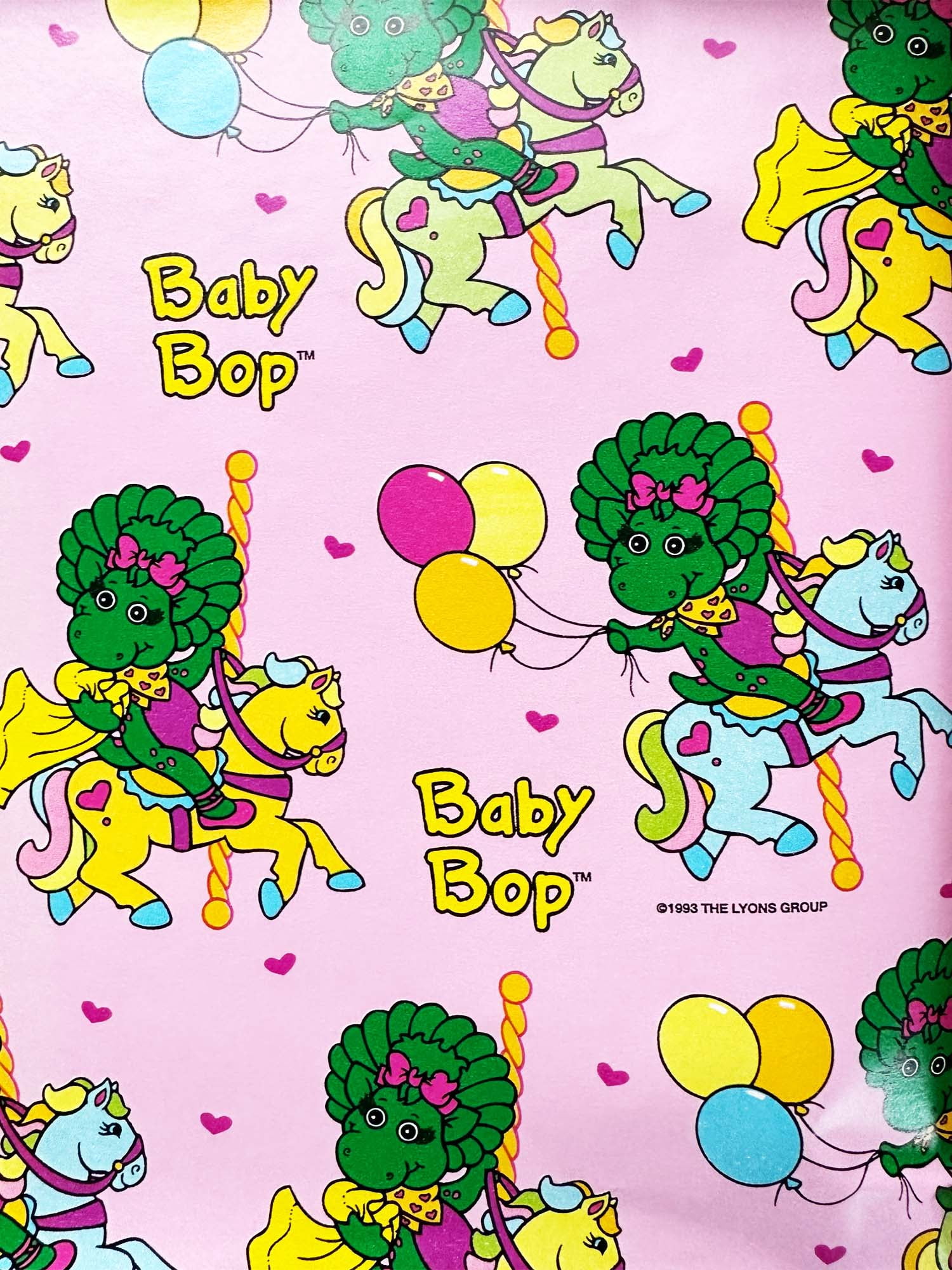 Baby Bop Vintage 1993 Folded Gift Wrap (1pc) - Walmart.com