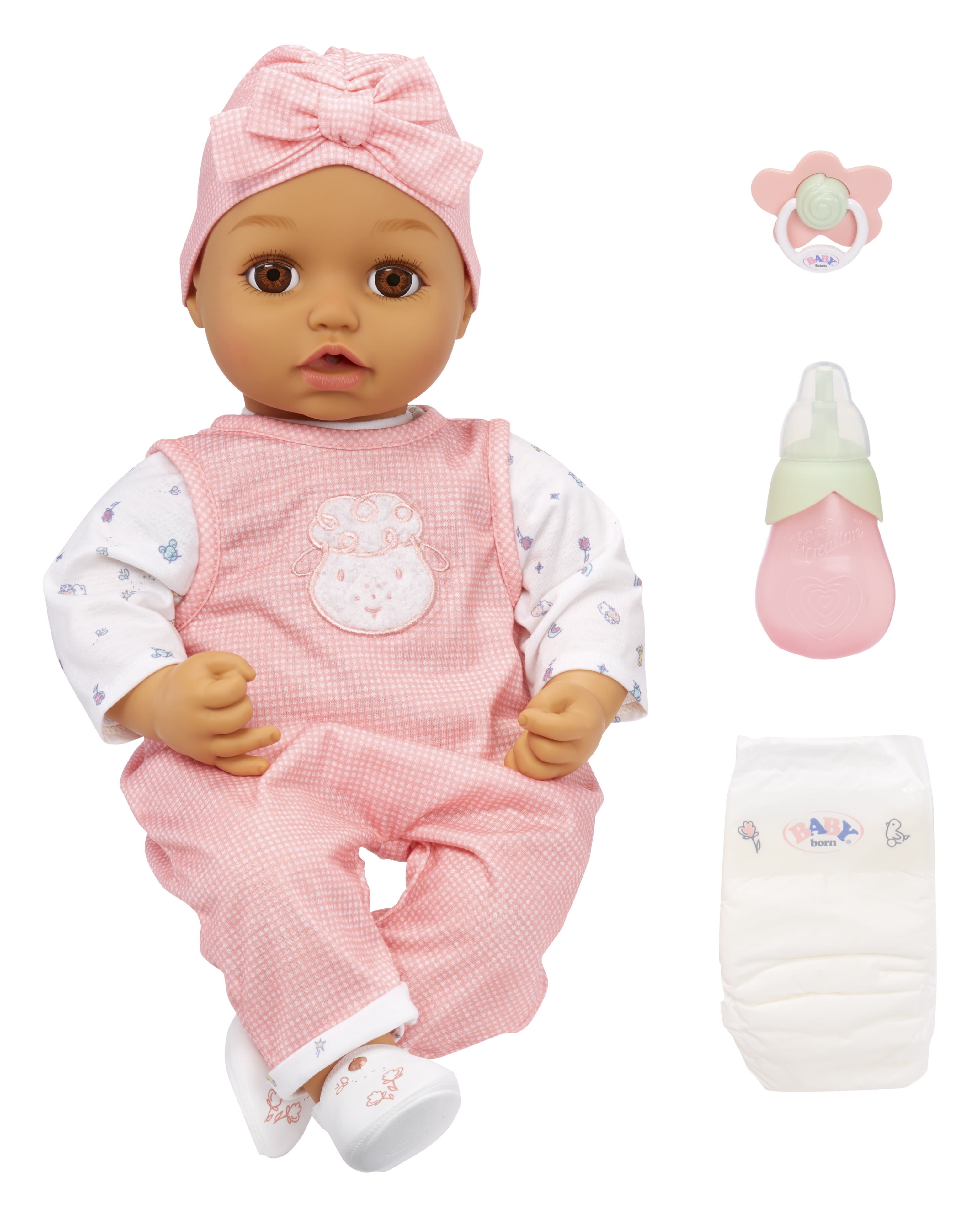 BABY Born Ava Real Lifelike Doll, Light Brown Eyes, Soft-Bodied ...